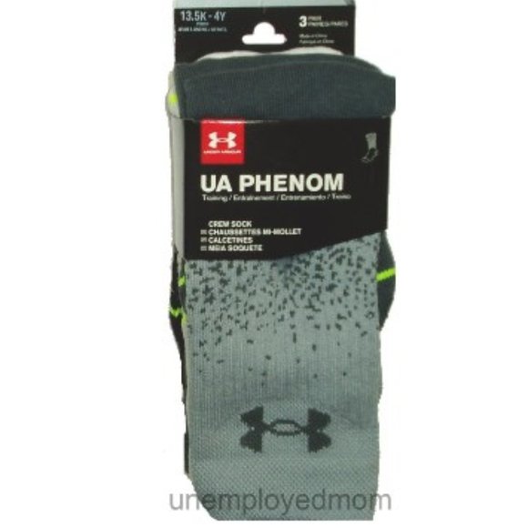 Under Armour | Accessories | Ua Socks Phenom Crew Sports Athletic ...